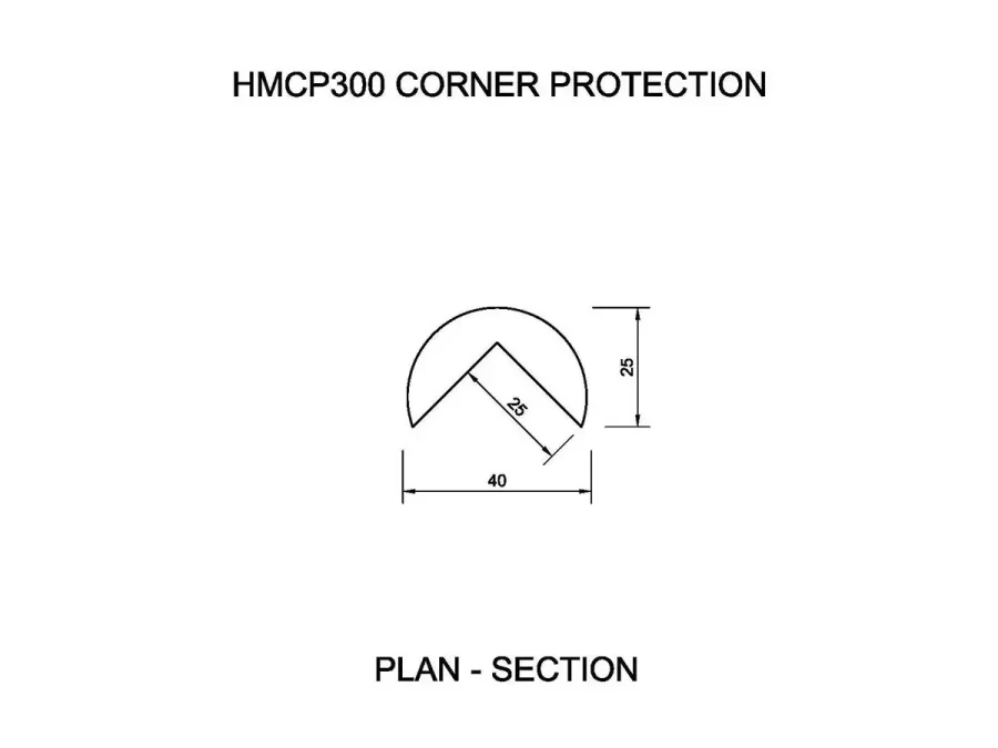 HMCP300 Polyurethane Foam Corner Guard Impact Protection