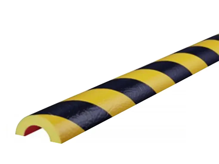 HMSB100Y Powder Coated Safety Yellow Surface Mounted Bollard NZ