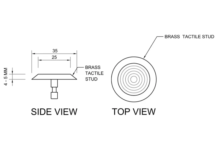 GMSSD30 Stainless Directional Indicator with Yellow Carborundum NZ
